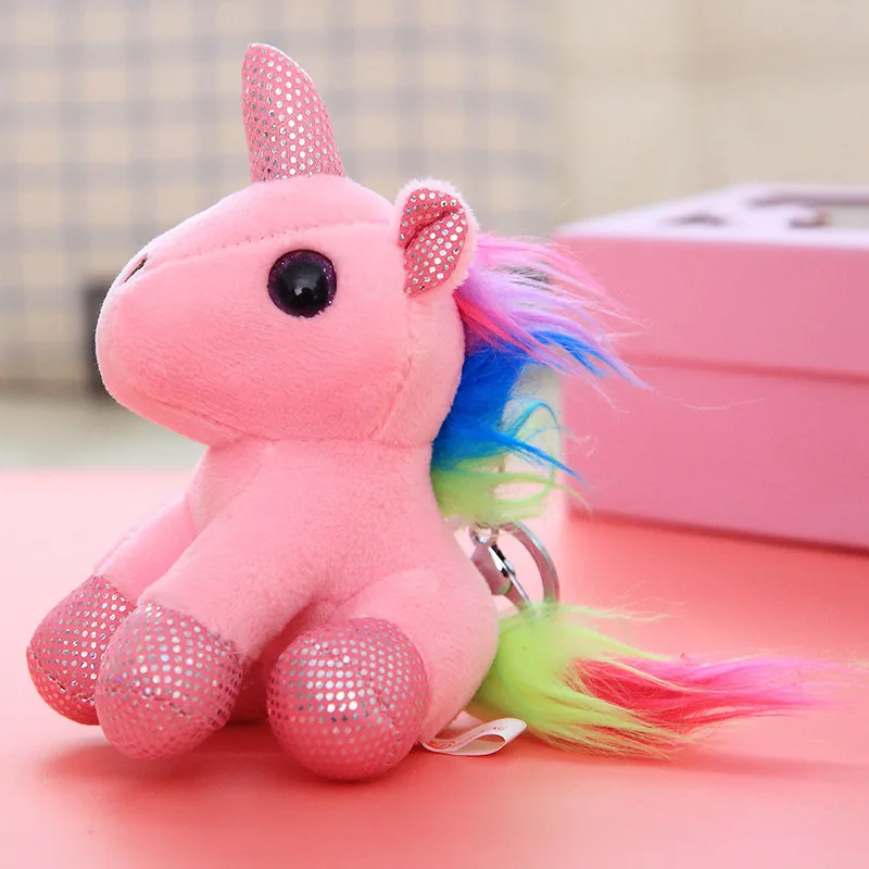 Cute Unicorn Keychain Plush Unicorn Keyring Custom Keychain Plush - Buy ...