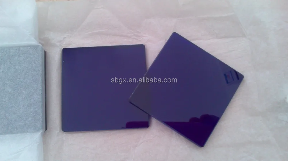 Factory Custom Cobalt Blue Optical Glass Filter Qb24 21 - Buy Cobalt ...