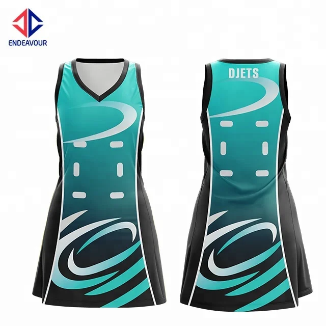 Wholesale Custom Sublimation Fitted Netball Dress for Women