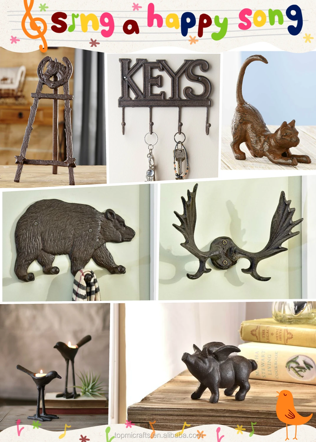 Flying Pig Design Table Decor Cast Iron Craft - Buy Cast Iron Craft ...
