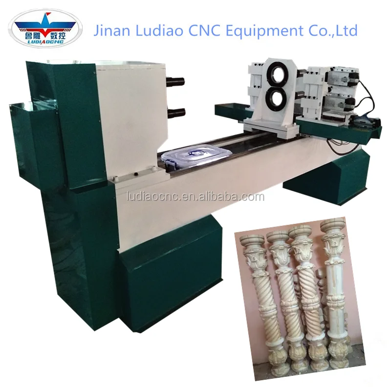 Hot Sale Baseball Bat Turning Rotary Making CNC Wood Lathe Machine Price