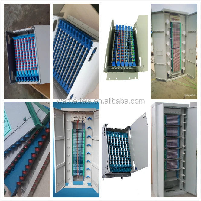 W-tel Optical Fiber Distribution Frame 12f 24f 48f 96f 144f Odf Cabinet ...