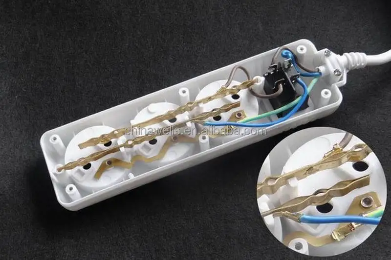 French Type Electrical Extension Multi Wall Socket With Usb - Buy ...