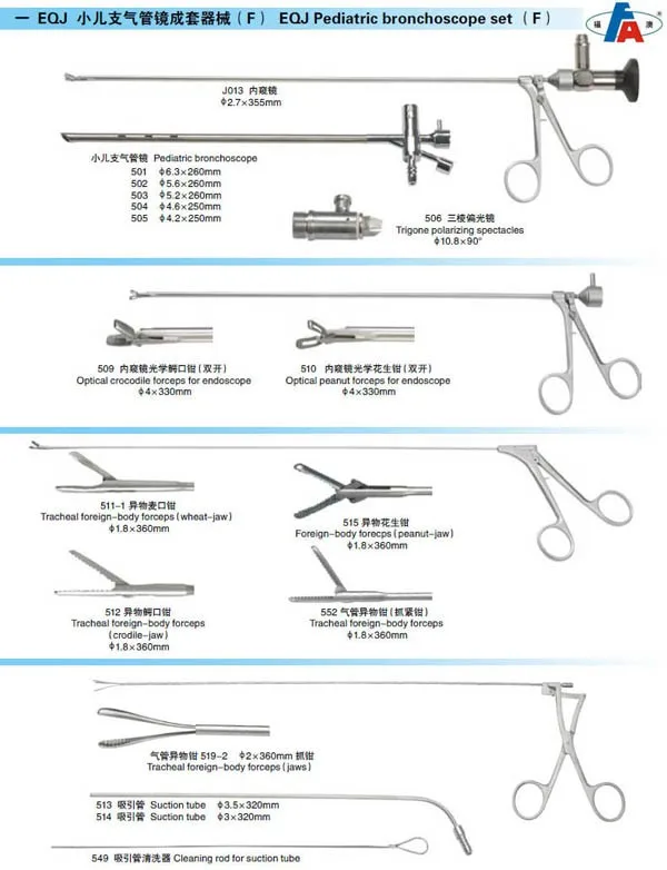 Medical Pediatric Bronchoscope Surgical Instruments Set - Buy Storz ...