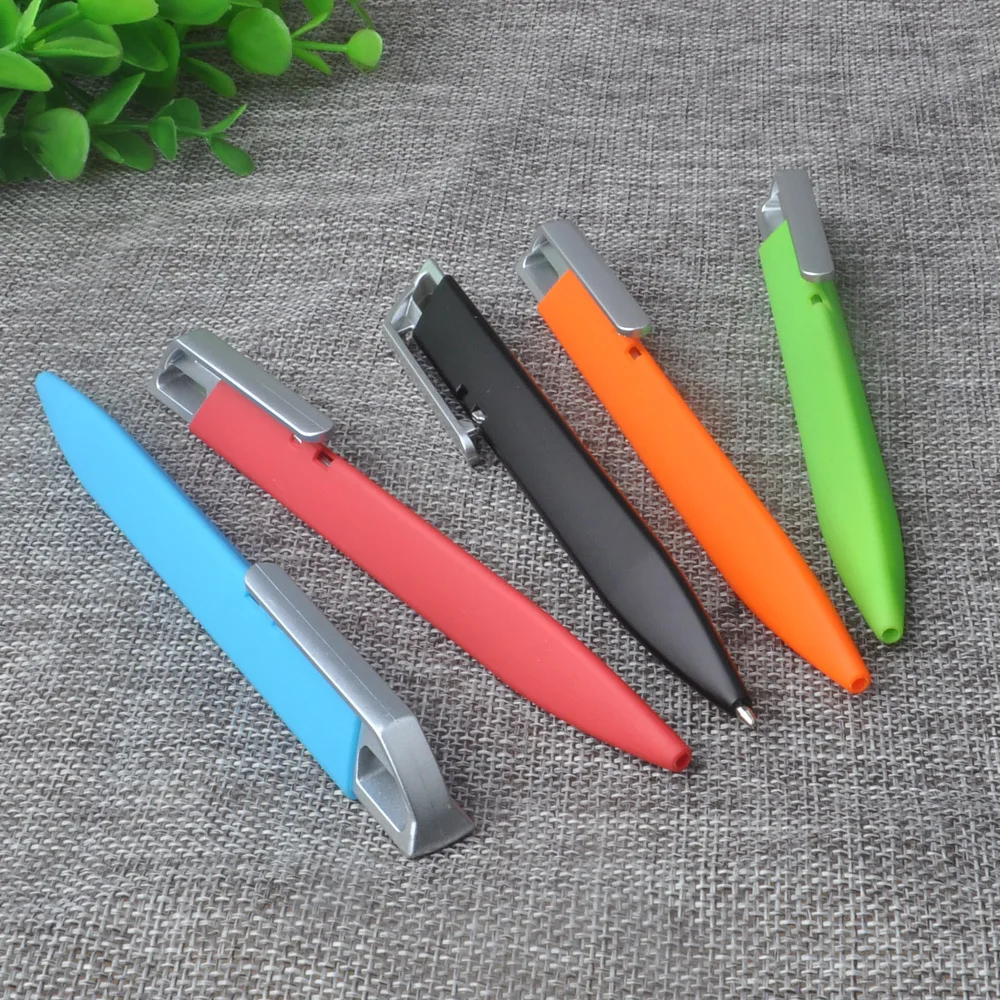 Free Sample Slim Cheap Plastic Rubber Triangle Shape Ball Pen For ...