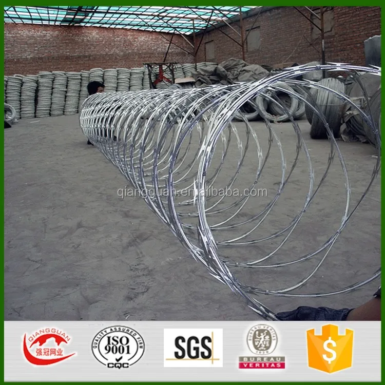 Saudi Arabia Galvanised Razor Wire Cbt60 - Buy Cbt65 Dubai Concertina ...
