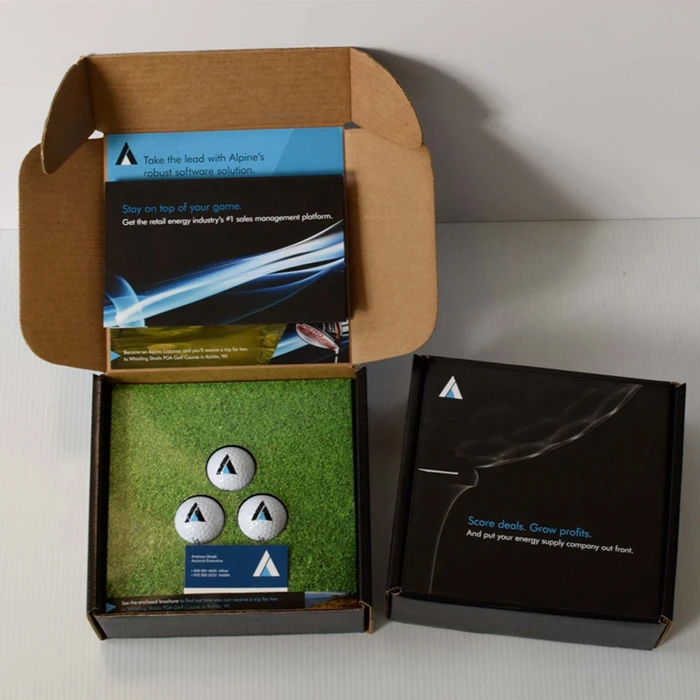 Eco-friendly Customized Golf Ball Cardboard Packaging Cmyk Printed ...