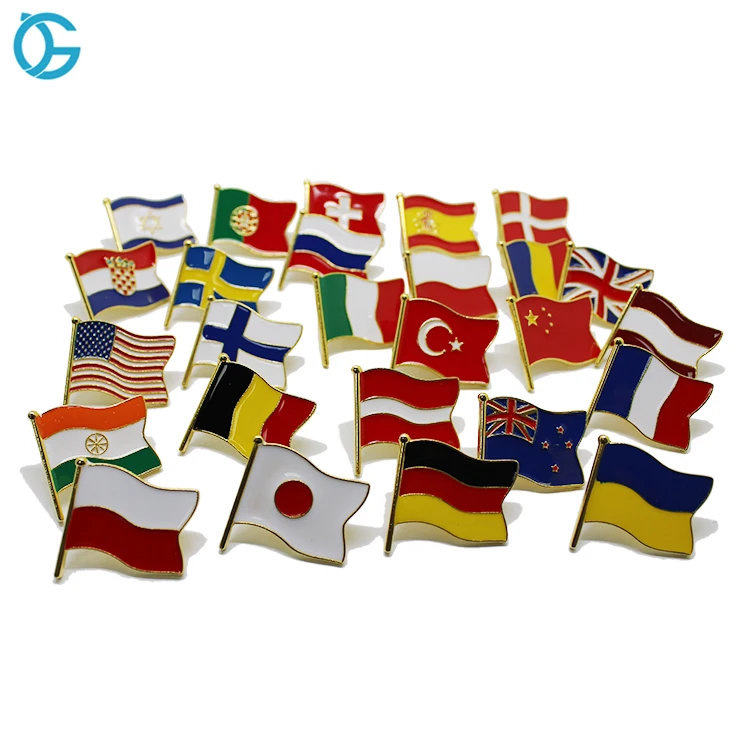 Cugle Wholesale Metal Soft Enamel Custom Country Flag Lapel Pin - Buy ...