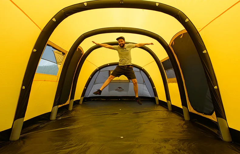 Naturehike Wormhole Glamping Tents Large Luxury Inflatable Tent Camping ...
