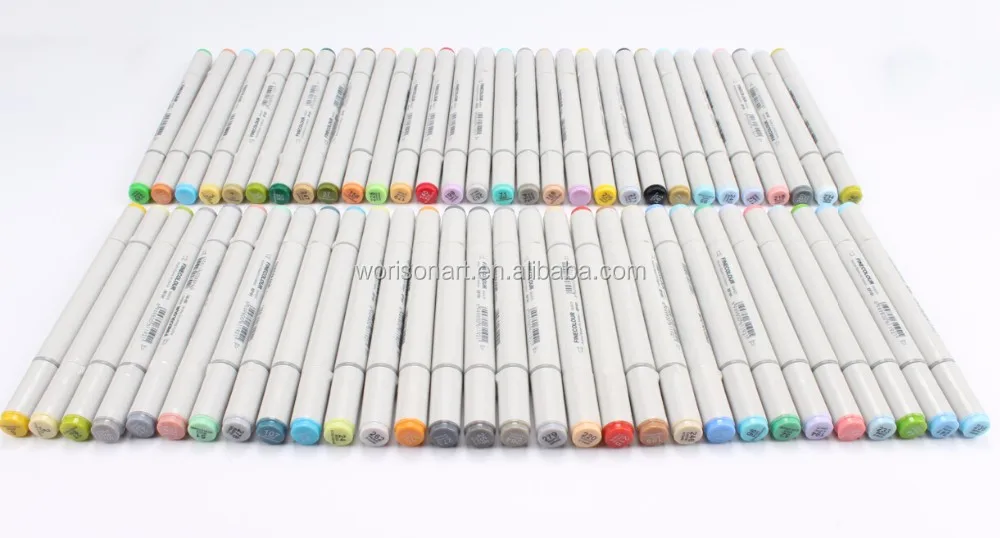 Finecolour 160 Colors Pen Marker Set Dual Head Sketch Markers Brush Pen ...