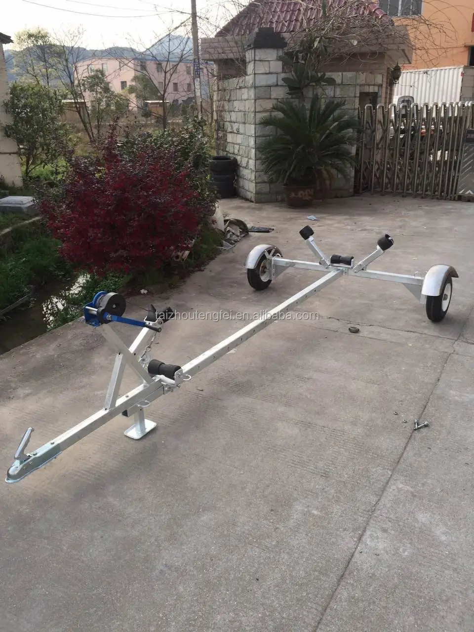 Big Hot Dipped Galvanized Adjustable Boat Trailer 14-18 Feet