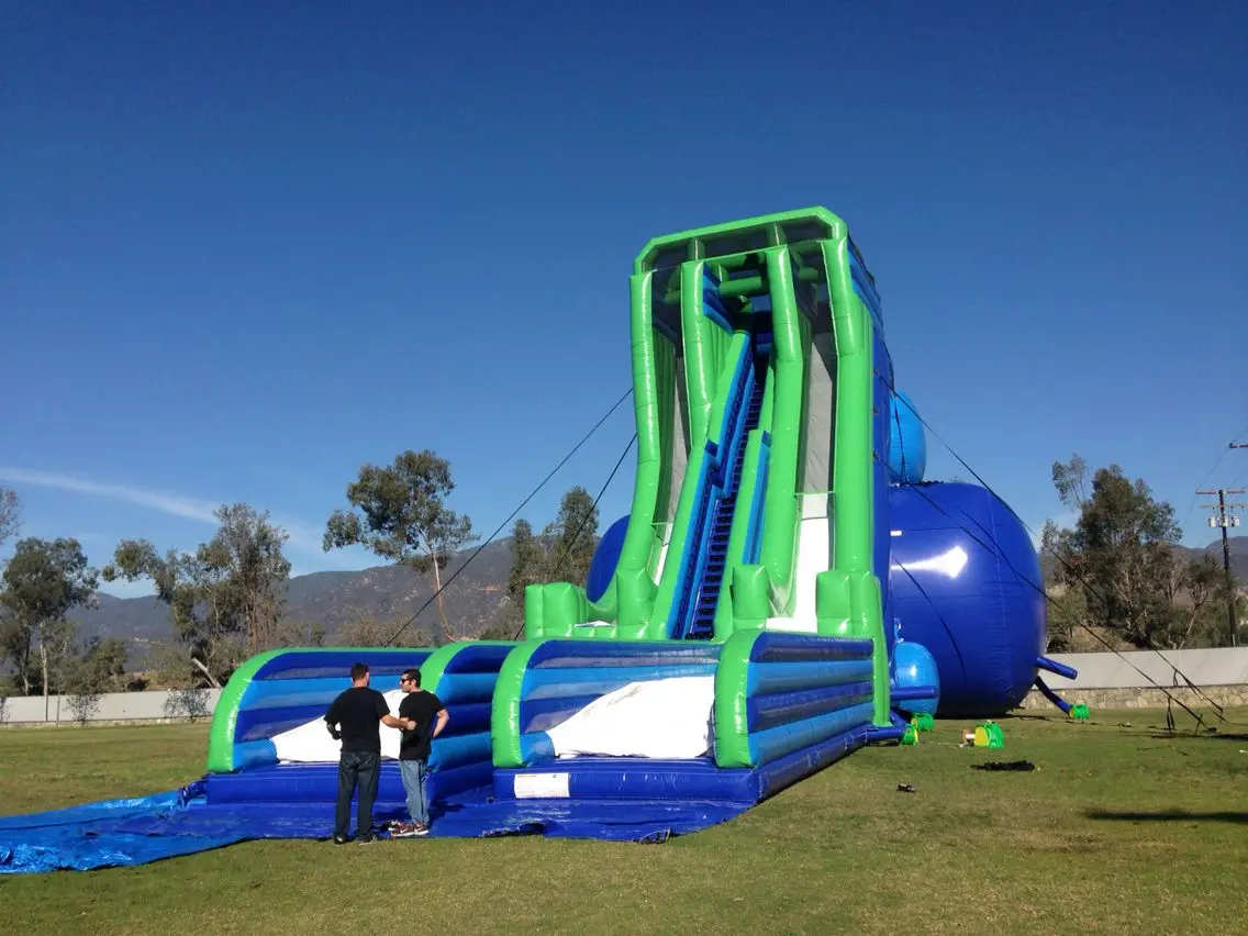 Commercial Giant Inflatable Water Slide Dropkick Free Fall Drop Kick ...