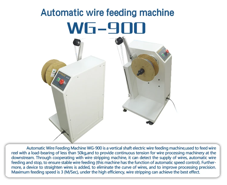 Automatic Wire Feeding Cable Feeding System For Big Cable Machine Wg ...