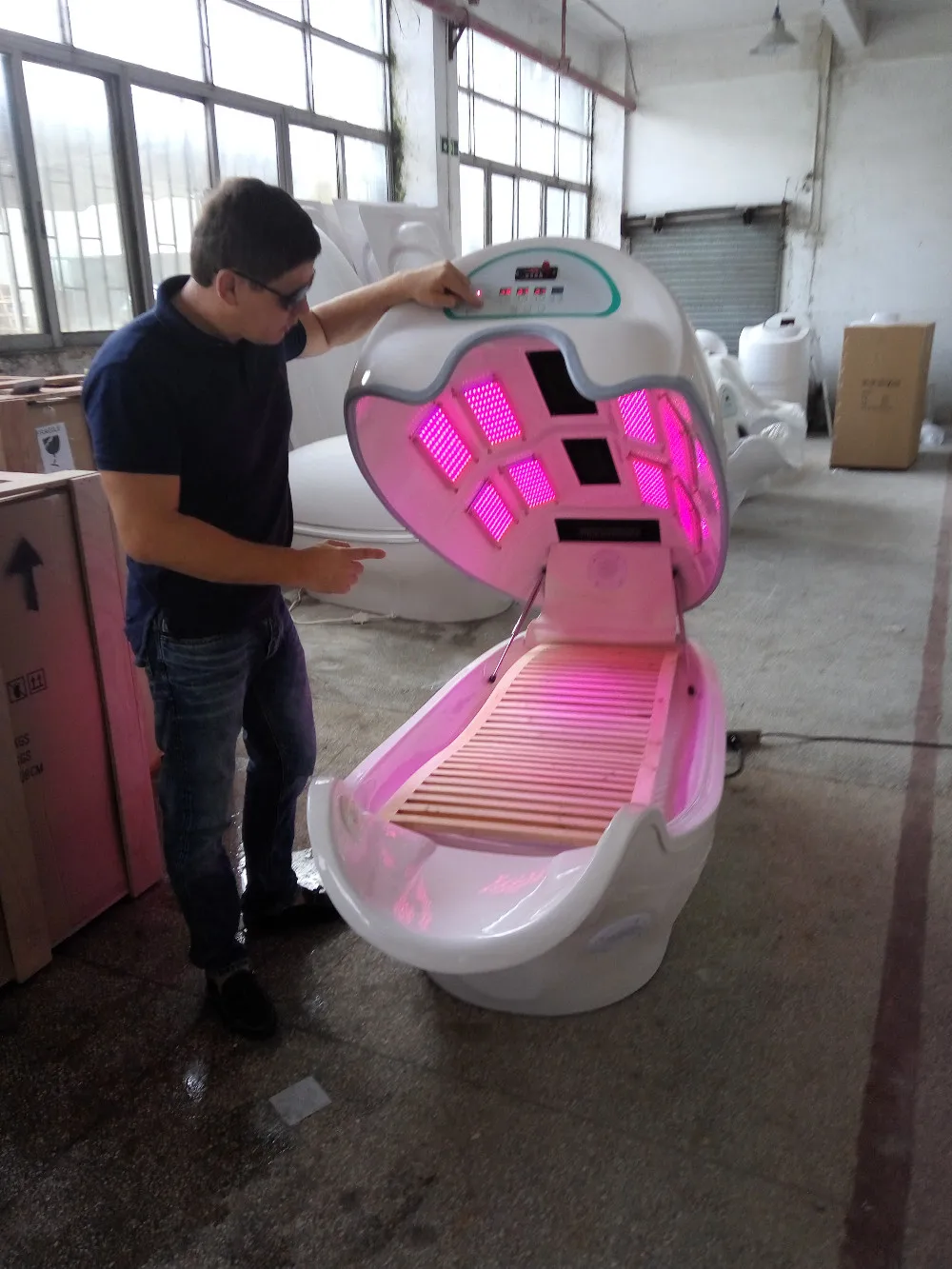 Bed Massage Infrared New 6 Lights 8 Pieces Led Dry Ozone Sauna Far ...