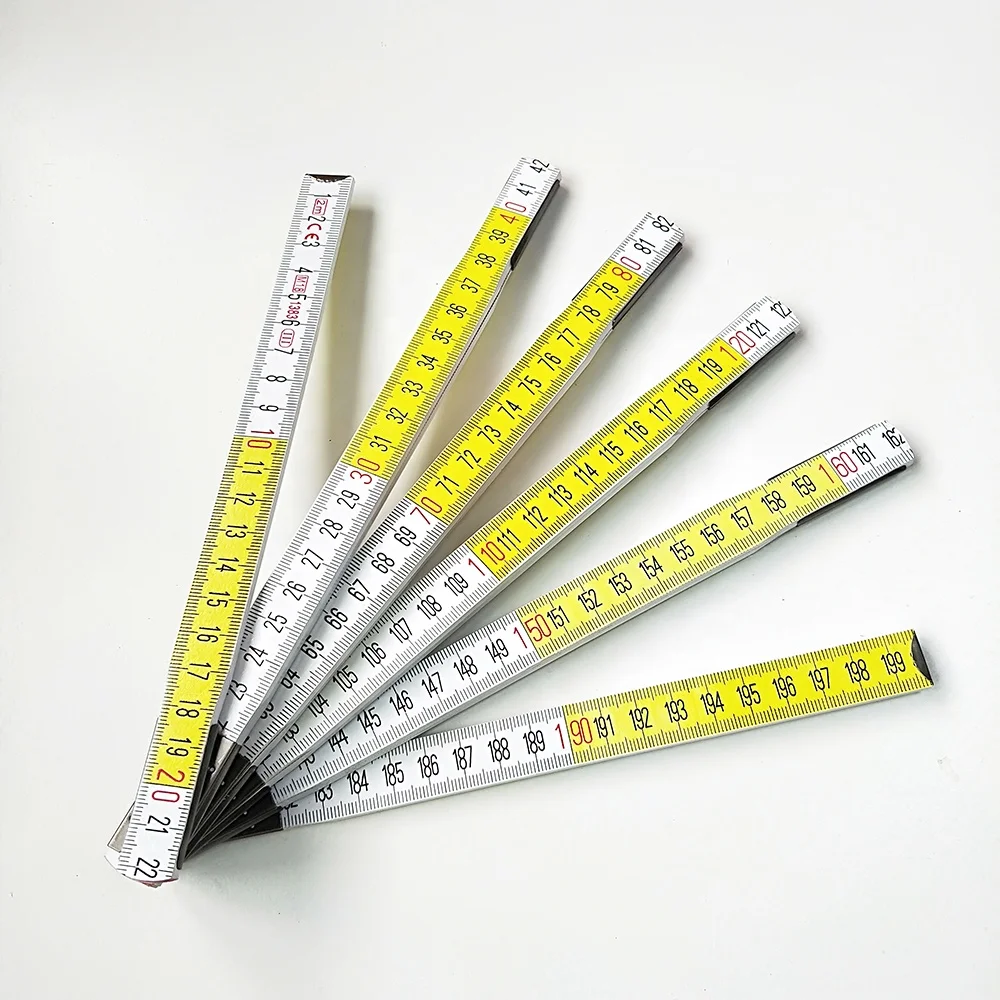 Double Color 2 Meters Wood Folding Ruler - Buy 2m Wood Folding Ruler ...