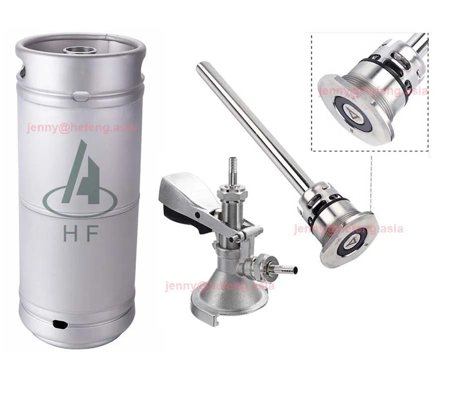 304 Stainless Steel Body And 1/6 Barrel Thread Tap Draft Beer Keg 20 ...