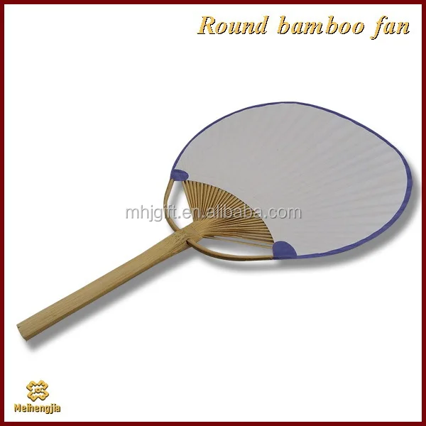 Low Price Hot Selling Promotion Bamboo Handle Paper Uchiwa Fan