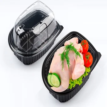 Disposable Plastic Food Container Roast Chicken Box/container With ...
