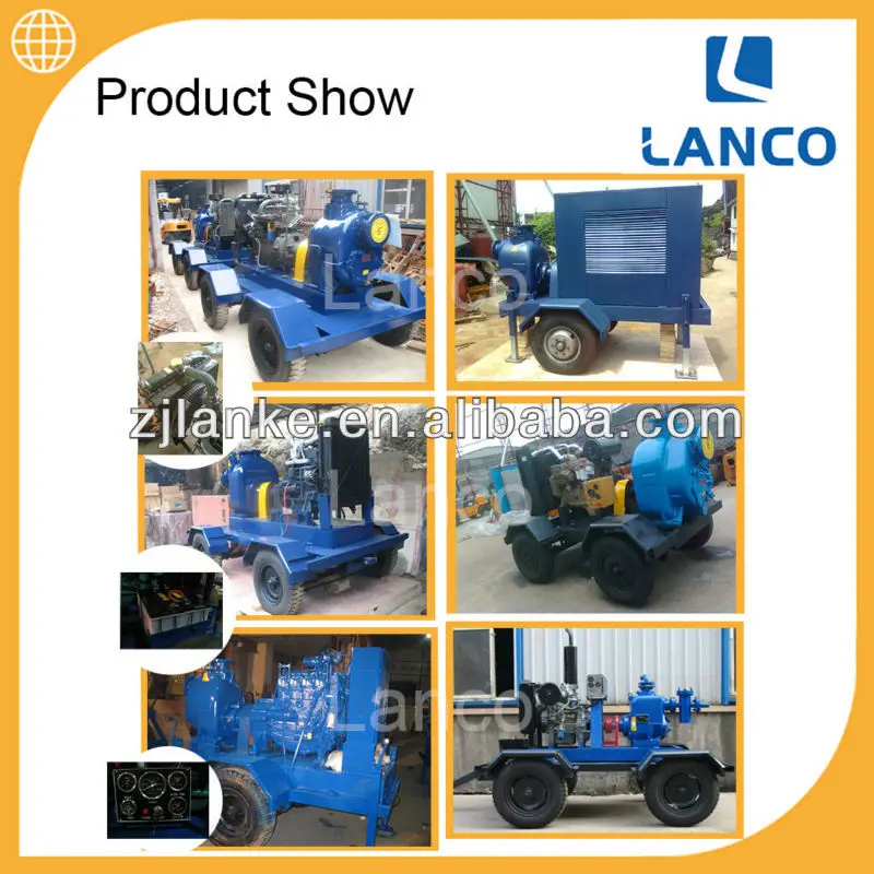 Lanco P-8 Trailer 8 Inch Water Pump - Self-Priming & Durable