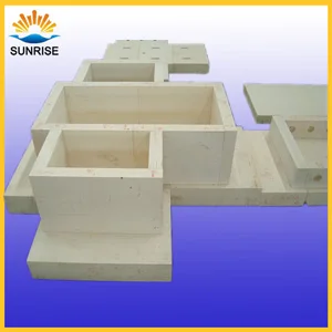 Fused Cast Azs Refractory Brick Curved Fire Brick Used For Dam Blocks ...