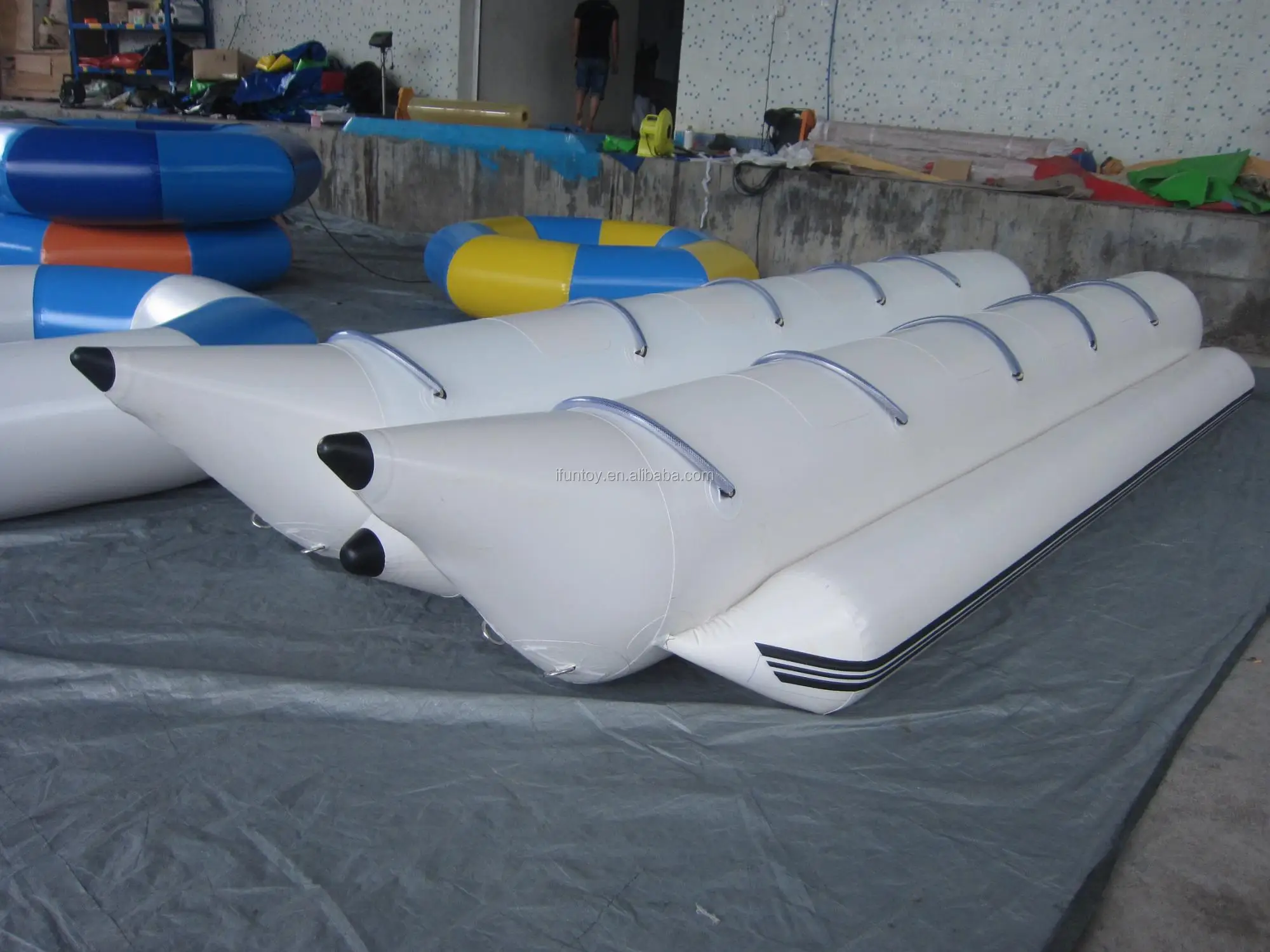 4 Or 5 Person Inflatable Aqua Floating Towable Toys Tube Donut Ski Boat ...