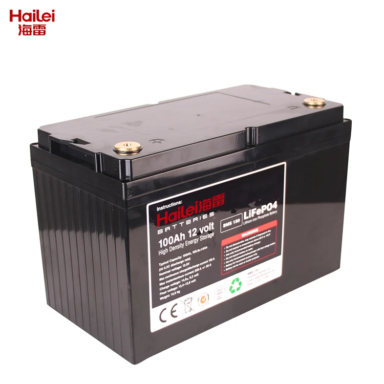 Shenzhen Hailei Deep Cycle Wiederauf Ladbare 12v 100ah Lithium Lifepo4 ...
