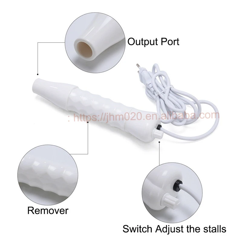 Portable Facial High Frequency Facial Wand With 7 Tubes Skin Care ...