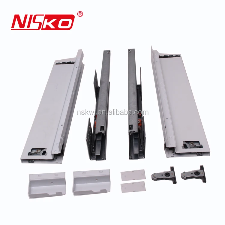 Hydraulic Furniture Steel Drawer Slide Channel - Heavy Loading