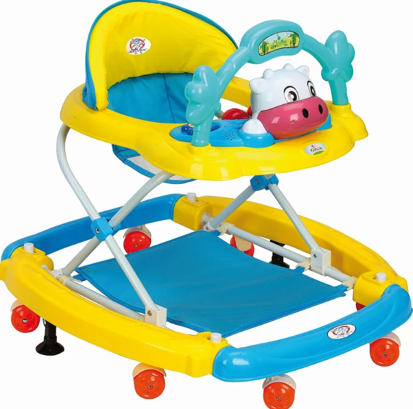B-kids BM1949 Cartoon Cow Rocker Baby Walker - Fun & Safe