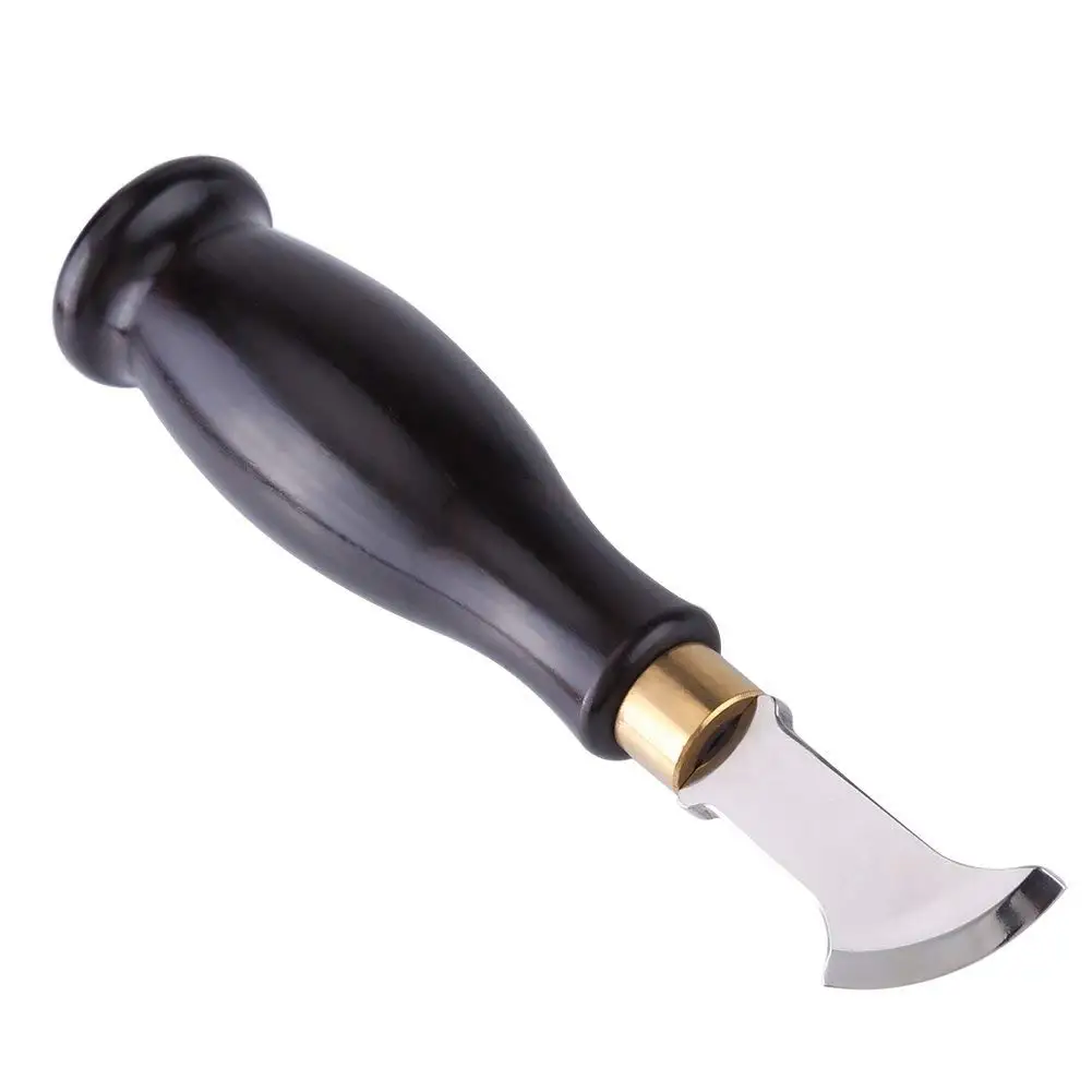 Stainless Steel Leather Edge Creasing Tool With Ebony Wood Handle For ...