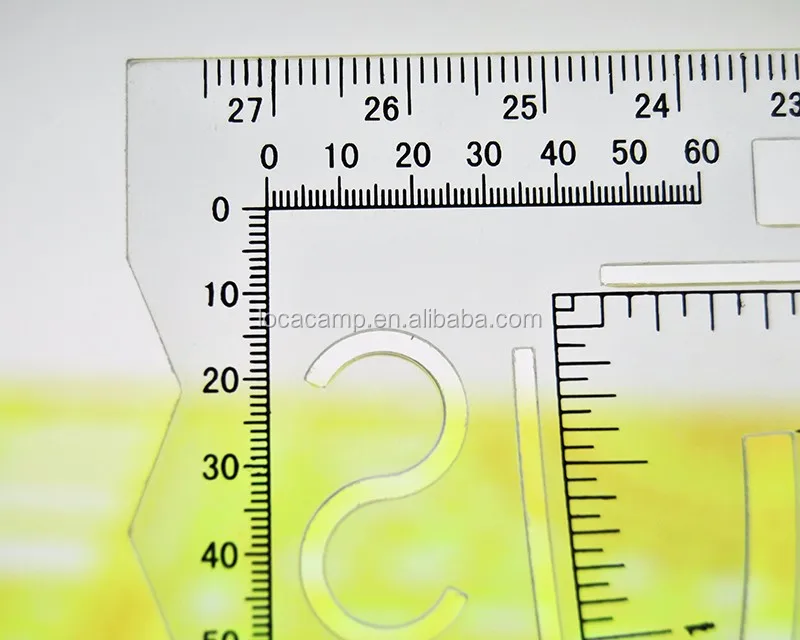 Plastic Tactical Drawing Drafting Map Scale Ruler Military Map Marker ...