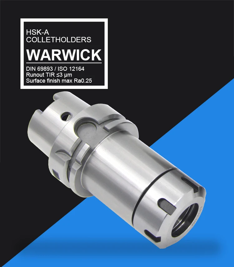 HSK 63A/F Tool Holder ER Spring Collet Chuck - Precision Milling