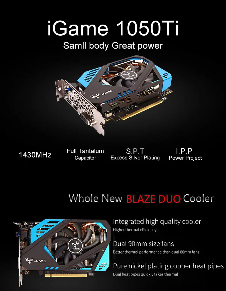 Colorful Geforce Gtx 1050 Ti 4gb Gddr5 14nm 128bit Geforce Graphic ...