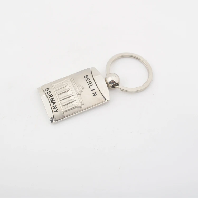Custom Berlin Tourist Souvenir Keychain Germany Silver Keyring - Buy ...