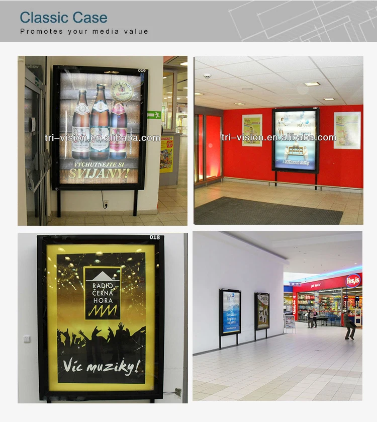 Wall Advertising Led Animated Lightbox Acrylic Light Box For Restaurant ...