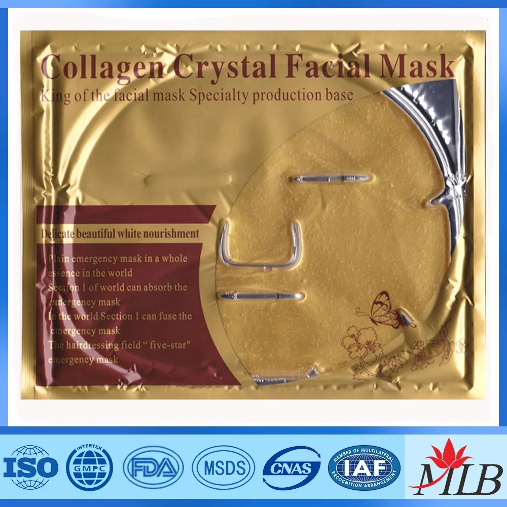 Hydrogel Collagen Mask Crystal 24k Gold Facial Mask With Gmp Fda ...
