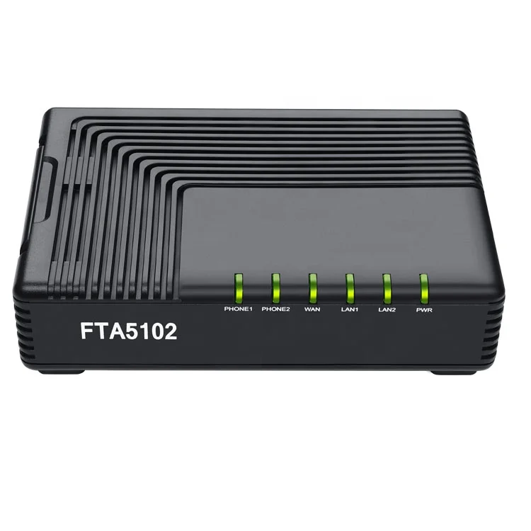 High-efficiency Affordable 1 Wan And 2 Lan Voip Adapter Ata With 2 Fxs ...