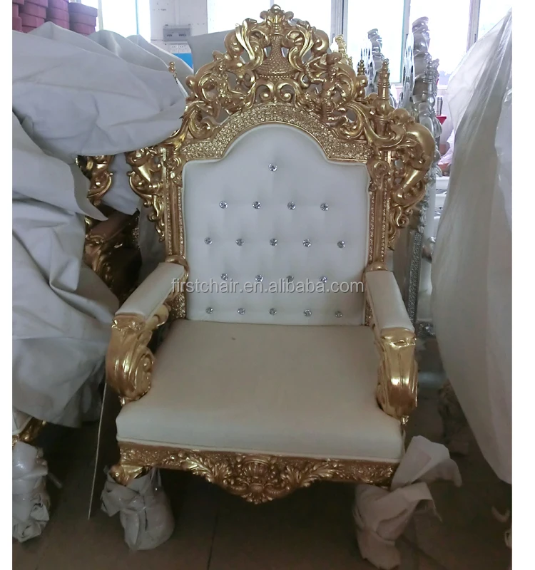 Modern Antique Style Kings Chair Throne for Weddings & Events - Stylish ...