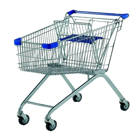 Shopping Cart Equipped With Coin-operated Locking Mechanism - Buy ...
