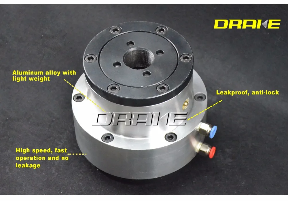 Rotating Open-Center Pneumatic Clamping Cylinders for CNC
