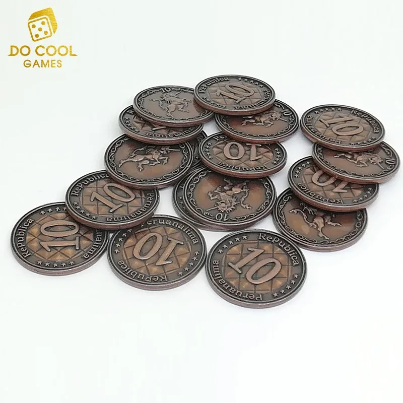 New Design Factory Custom Metal Token For Board Game - Buy Metal Token ...