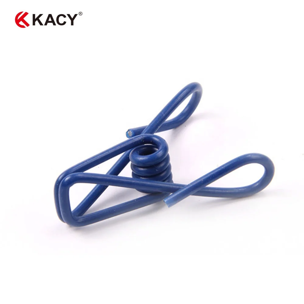 Pvc-coated 2" Steel Wire Clips Holders Multi-purpose Utility Clips ...