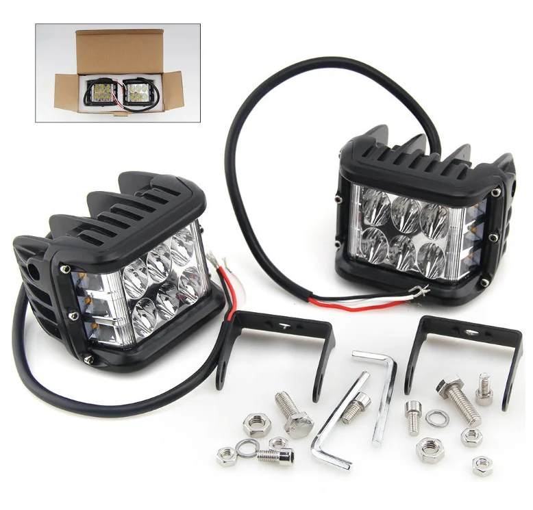 72W Dual Color LED Work Light - Strobe & Flashing Modes