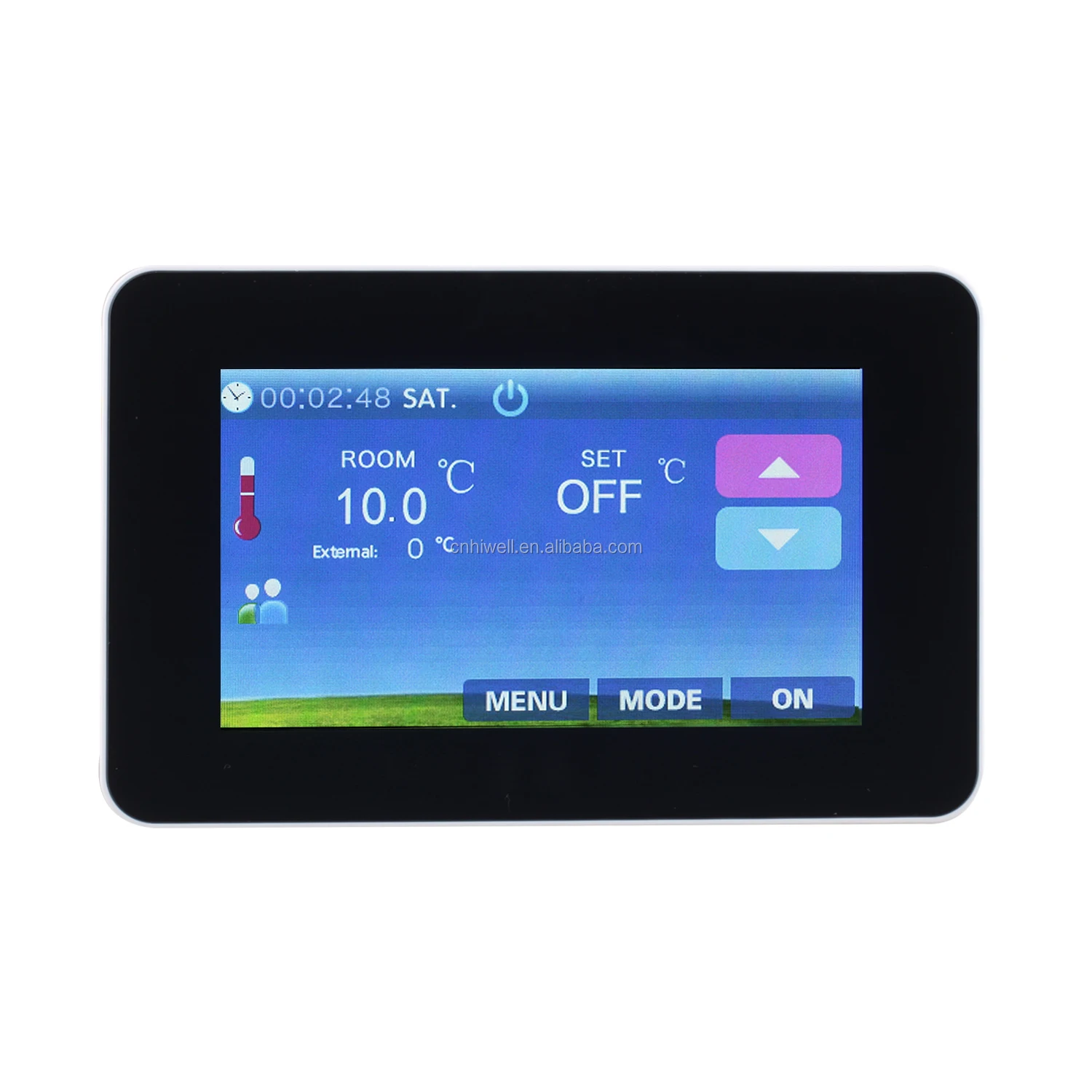 Lcd Large Color Touch Screen Thermostat 4.3inch Color Touch - Buy ...