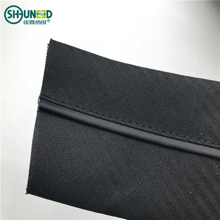 White And Black Woven Waistband Herringbone/fishbone Waistband Lining ...