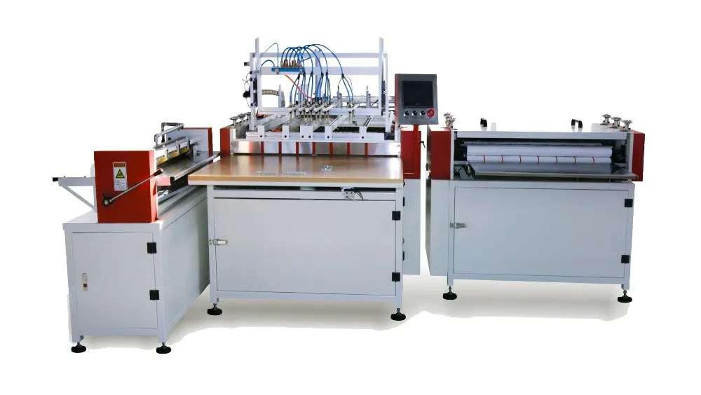 Upper Gluing Semi-automatic Hardcover Book Case Making Machine With ...