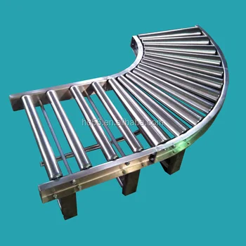 Stainless Steel Taper Roller Conveyor With 90 Degree Curve - Buy Taper ...