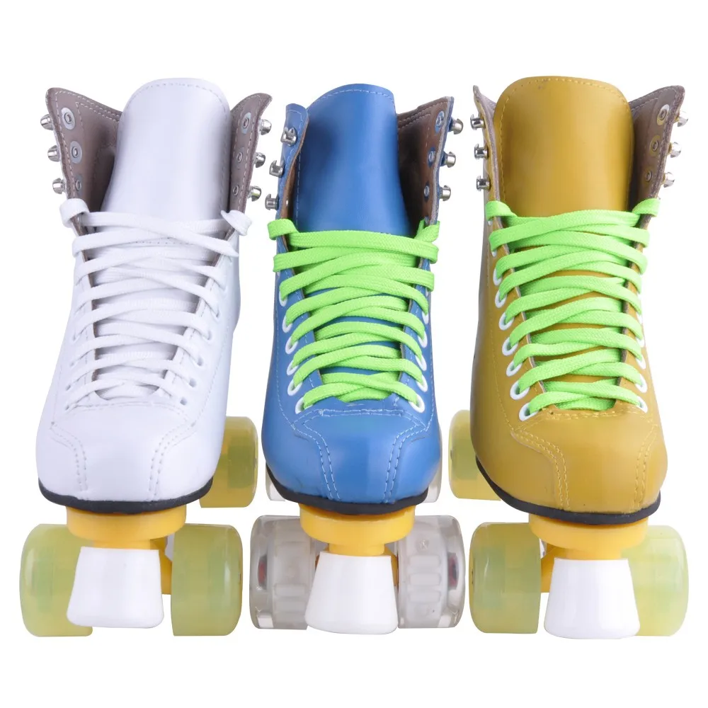 Microfiber 4 Wheels Rink Quad Roller Skates Soy Luna for Rental ...