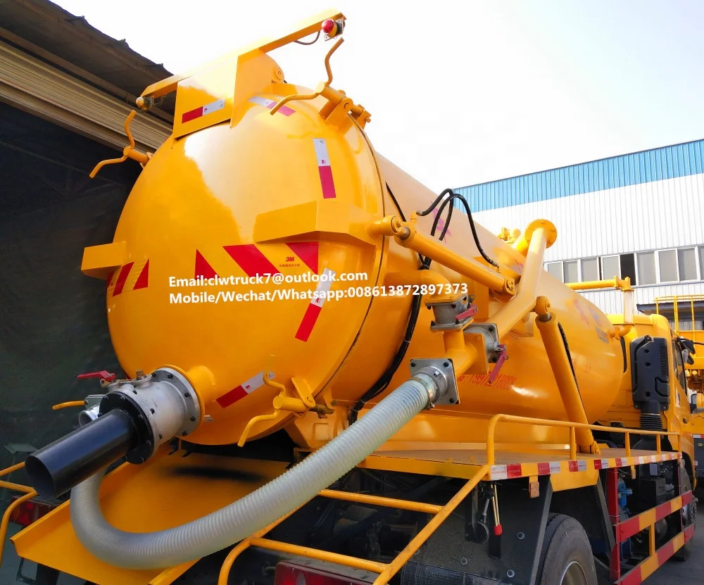 10000liters Vacuum Suction Truck/sludge Suction Truck With Dongfeng ...