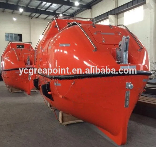 FRP Totally Enclosed Fast Used Rescue Boat - 4602kg Capacity